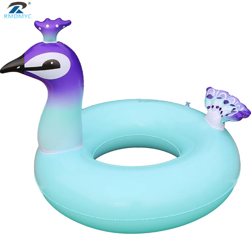 2018 Summer 90CM/120CM Inflatable Peacock Swimming Float Water Toys ...