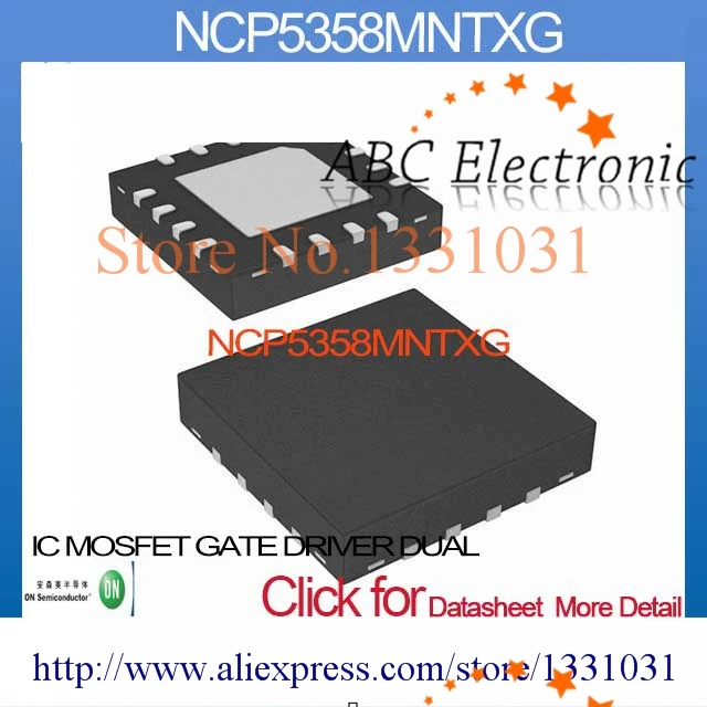 NCP5358MNTXG-IC-MOSFET-GATE-DRIVER-DUAL-NCP5358MNTXG-5358-NCP5358 ...