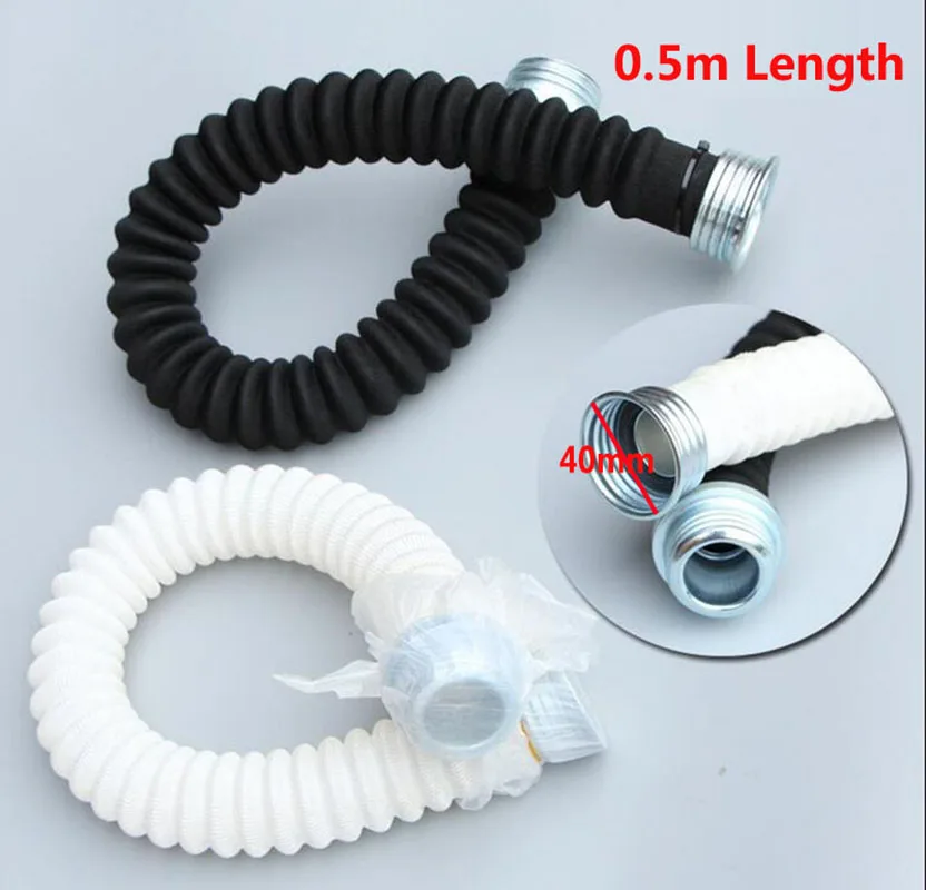 Safety Gas mask Respirator ruber hose tube 40mm connection between gas ...