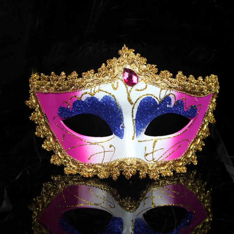 New-2015-Girl-Masquerade-Mask-With-Colourful-Painting-Pattern-Girl ...