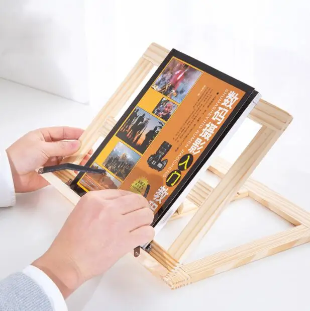 Creative-Wooden-Reading-Bookshelf-Student-Reading-Artifact-Book-Holder ...