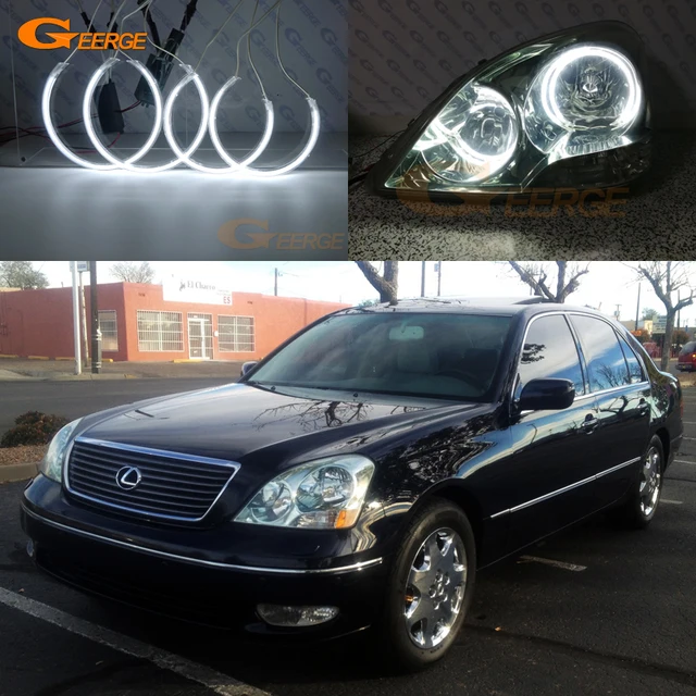 For LEXUS LS430 2001 2002 2003 Excellent angel eyes Ultra bright ...