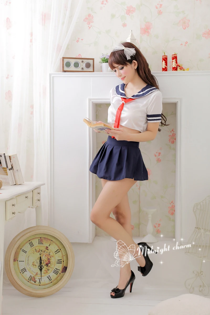 Japanese School Girl Students Sailor Lingerie Uniform Cosplay Sexy ...