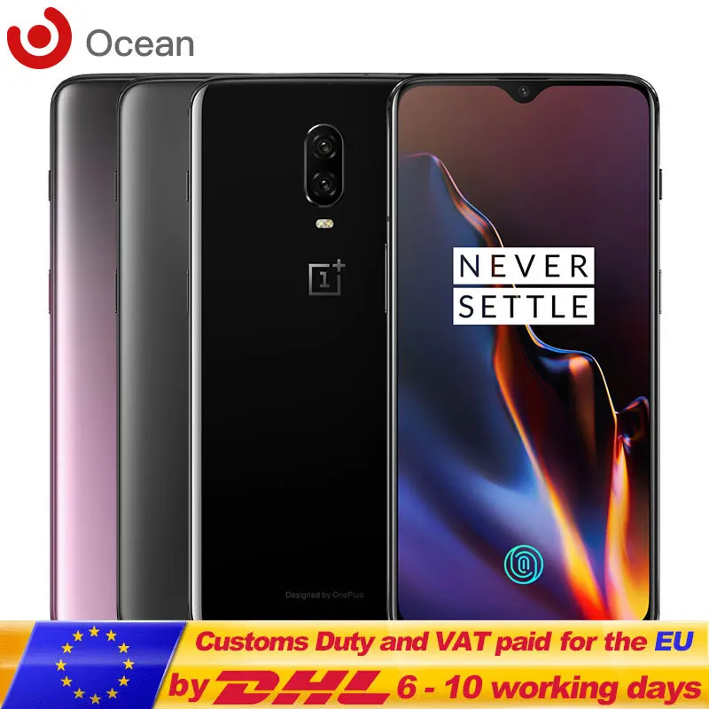 ROM Global Original Oneplus 6T 6T Smartphone 6GB 8GB 10GB RAM 128GB 256GB ROM 4G LTE Snapdragon ...