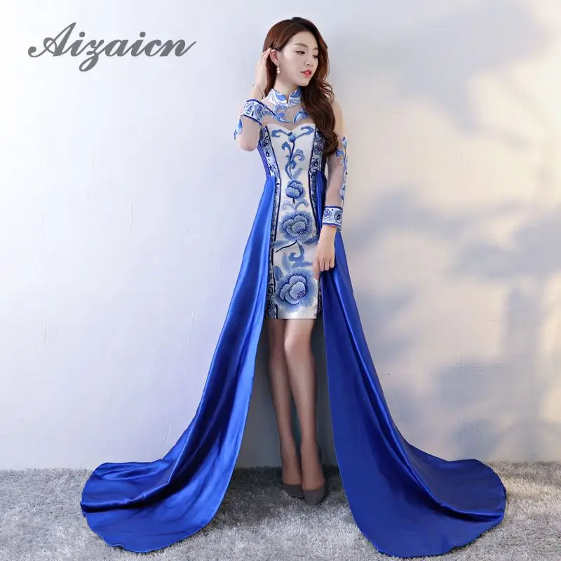 Buy Oriental Evening Gown Blue And White Porcelain