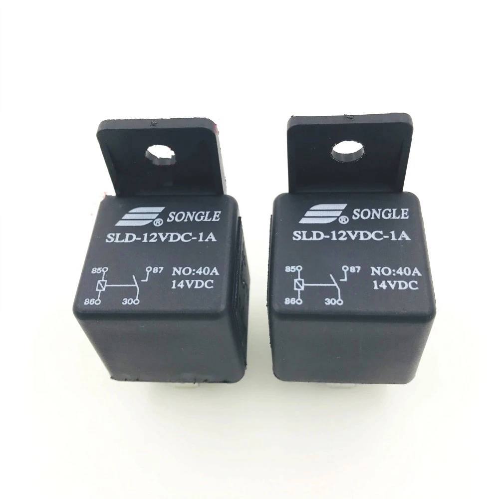 10 pcs DC12V 24V 40A Black Relay 4 PIN Durable Automotive Car Truck ...
