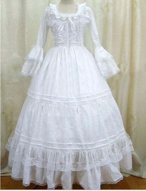 Gothic Victorian Dress White