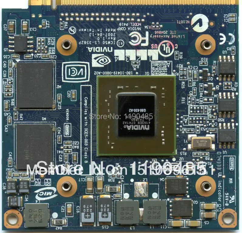 nVidia GeForce 8400 8400M GS MXM IDDR2 256MB Graphics Video Card for ...