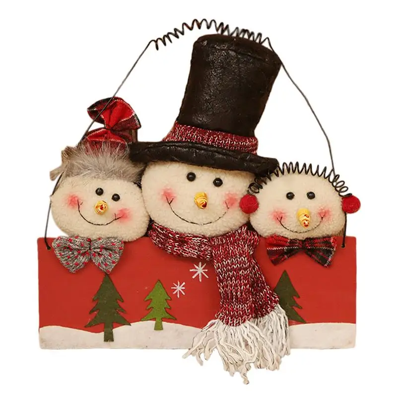 Christmas Sign Fashionable Cute Santa Claus Snowman Elk Christmas ...