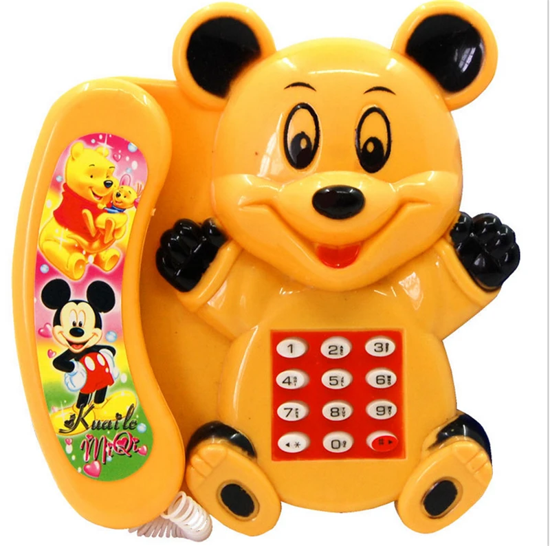 Mickey Mouse Cute model Child singing Music Phone Study Educational Toy ...