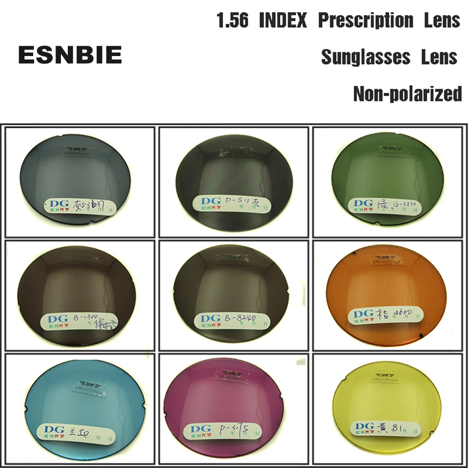 Esnbie Optical Customized Tint Lenses Prescription Lens For Eyes 1.56 ...