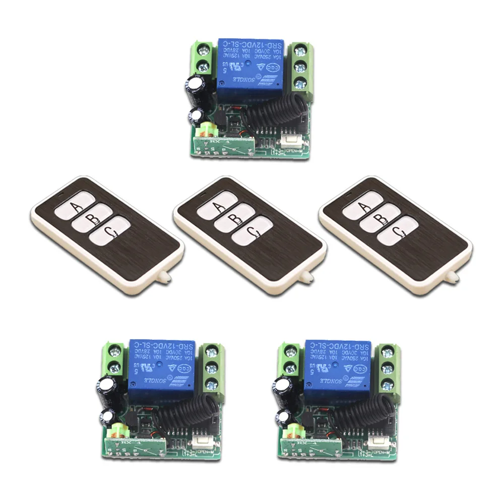 Gate Remote Control DC12V Mini 315/433MHz Wireless Remote Control ...