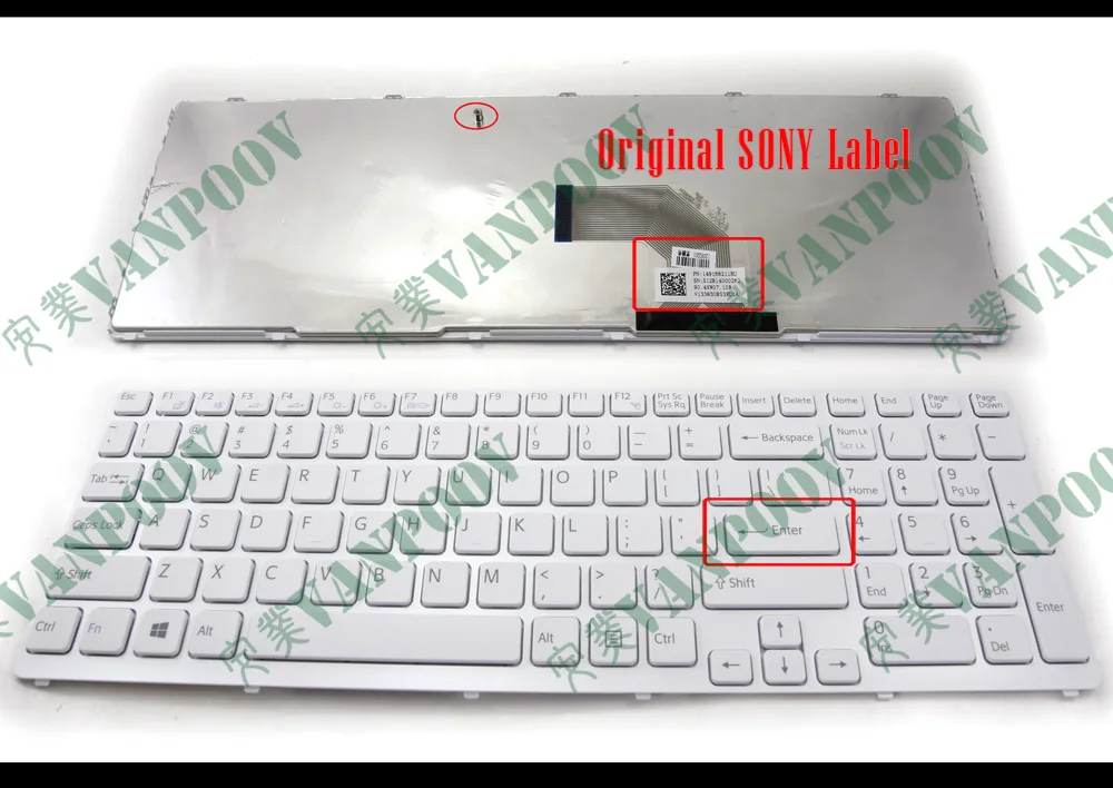 Novo Notebook teclado Do Portátil para Sony Vaio SVE SVE15 15 SVE15 ...