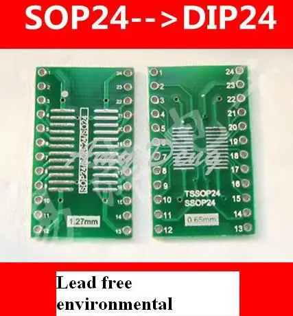 100pcs/lot Unleaded SOP24 turn DIP24 SSOP24 adapter plate SOIC24 ...