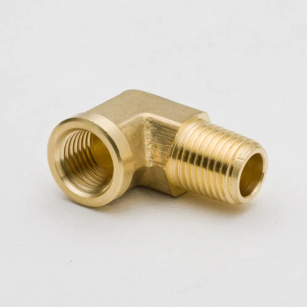 3420 2pcs Brass Copper Hose Pipe Fitting Forged 90 Degree Street Elbow