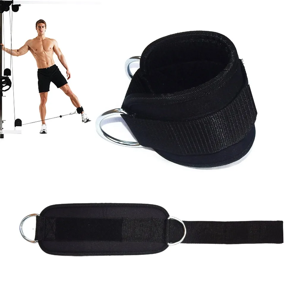 1 Pair Crossfit Ankle Cuffs Resistance Bands Latex Elastic Bands For Fitness Leg Training