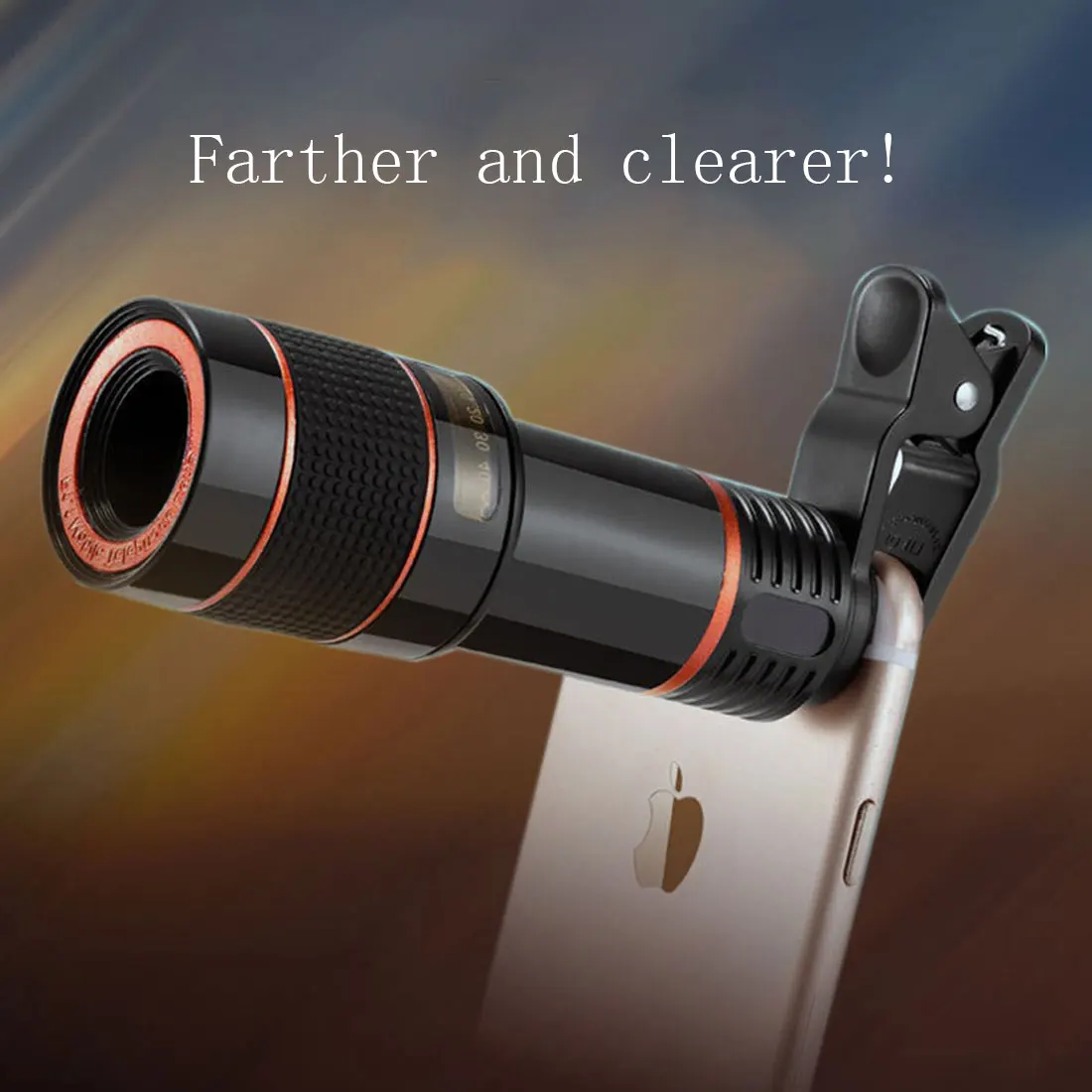 Etmakit Clip 12X Zoom Mobile Phone Telescope Lens Telephoto External ...