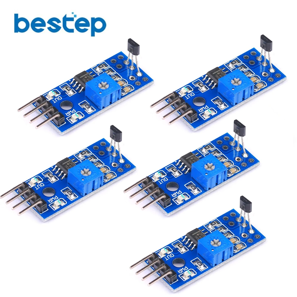 5pcs Hall Sensor Module Motor Speed Measurement Hall Switch For Smart ...