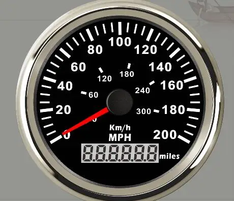 85mm-GPS-0-200-KM-H-MPH-Digital-Stainless-Speedometer-Gauge-Odometer ...