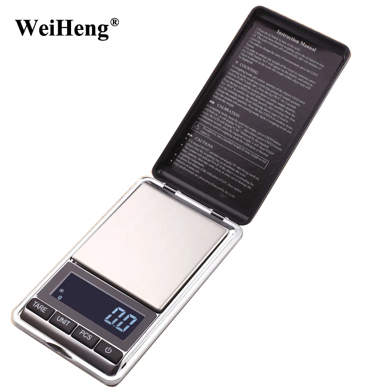 WeiHeng Precision mini Digital Scales 200g x 0.01g Pocket electronic ...