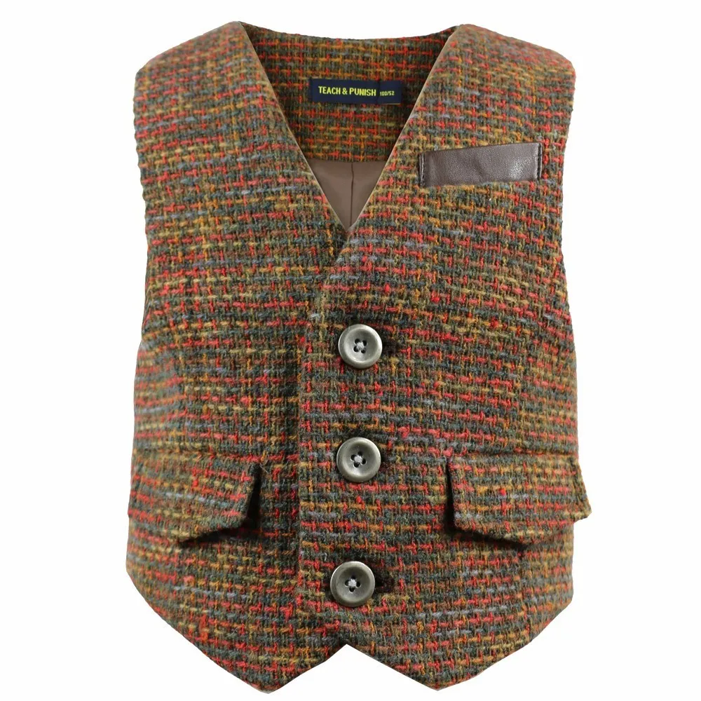 Boys Performance Costume Kids Vest Flower Boys Formal Wedding Waistcoat ...