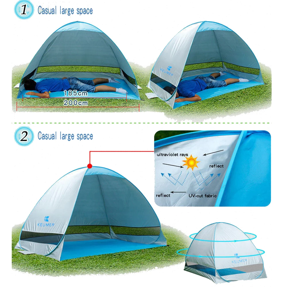 UV-protective automatic opening tent - Rhino Camping