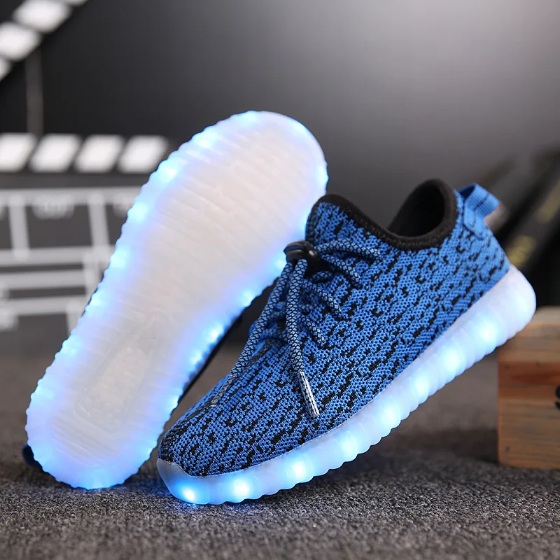 Children-USB-Rechargeable-Led-Sneakers-Lightweight-Kids-Led-Shoes ...