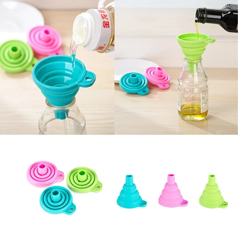 1PC High Quality New Mini Silicone Gel Foldable Collapsible Style ...