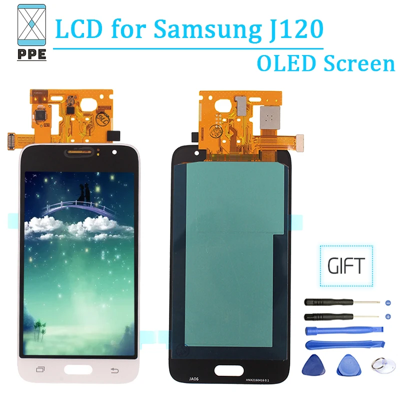 AAA OLED For Samsung J1 2016 Galaxy J120 J120F J120H/DS J120M Screen ...