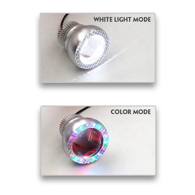 12W 12V 80V Motorcycle LED Turn Signal Light Angel Devil Eye Lamp ...