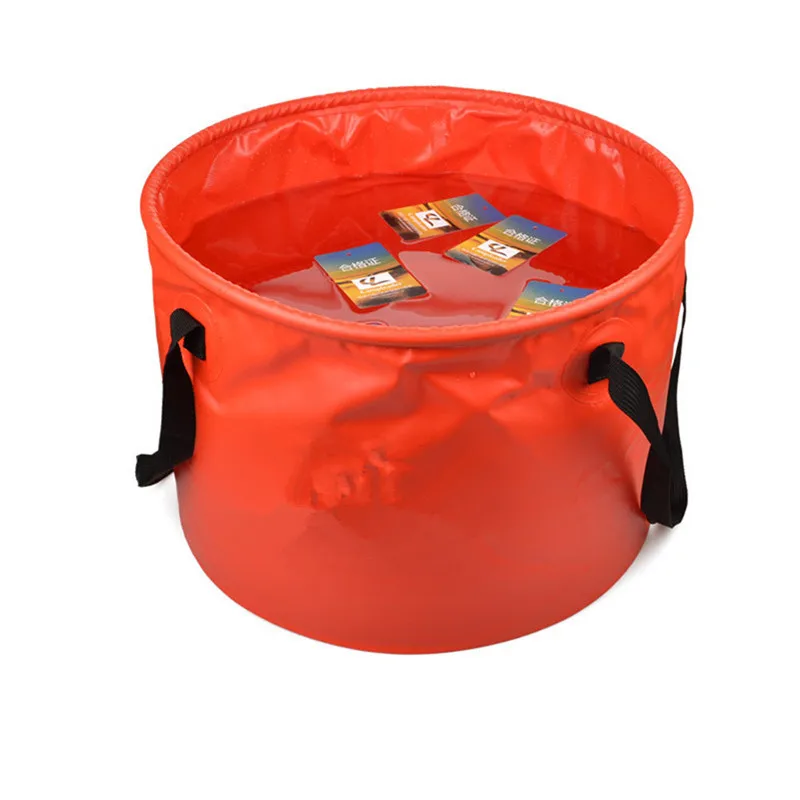 WOFO 10L Home Folding Car Washing Barrel Laundry Barrel Clean Canvas ...