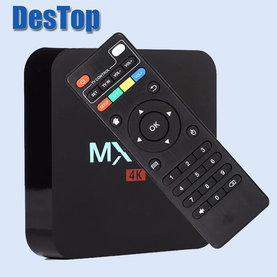 10pcs Rk3229 Mx Pro 1g Ram 8g Rom Android 7.1 Tv Box Hd 2.0 H.265 4k ...