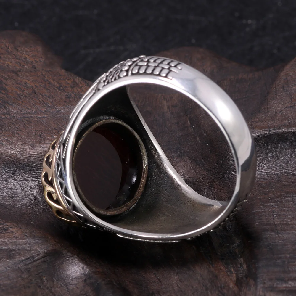 Tiger Eyes Stones Vintage Turkish Ring | Muduh Collection