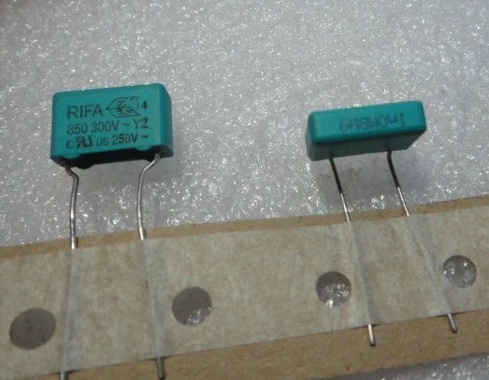 RIFA PHE850 Y2 safety film capacitors 0.001uf 1n0 1000pf/300VAC P ...