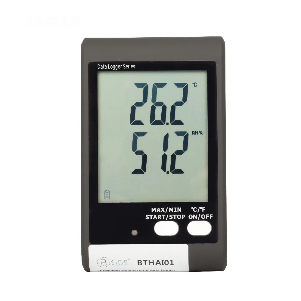 SMS Alarm Intelligent Humidity Temperature Data Logger Large Display ...