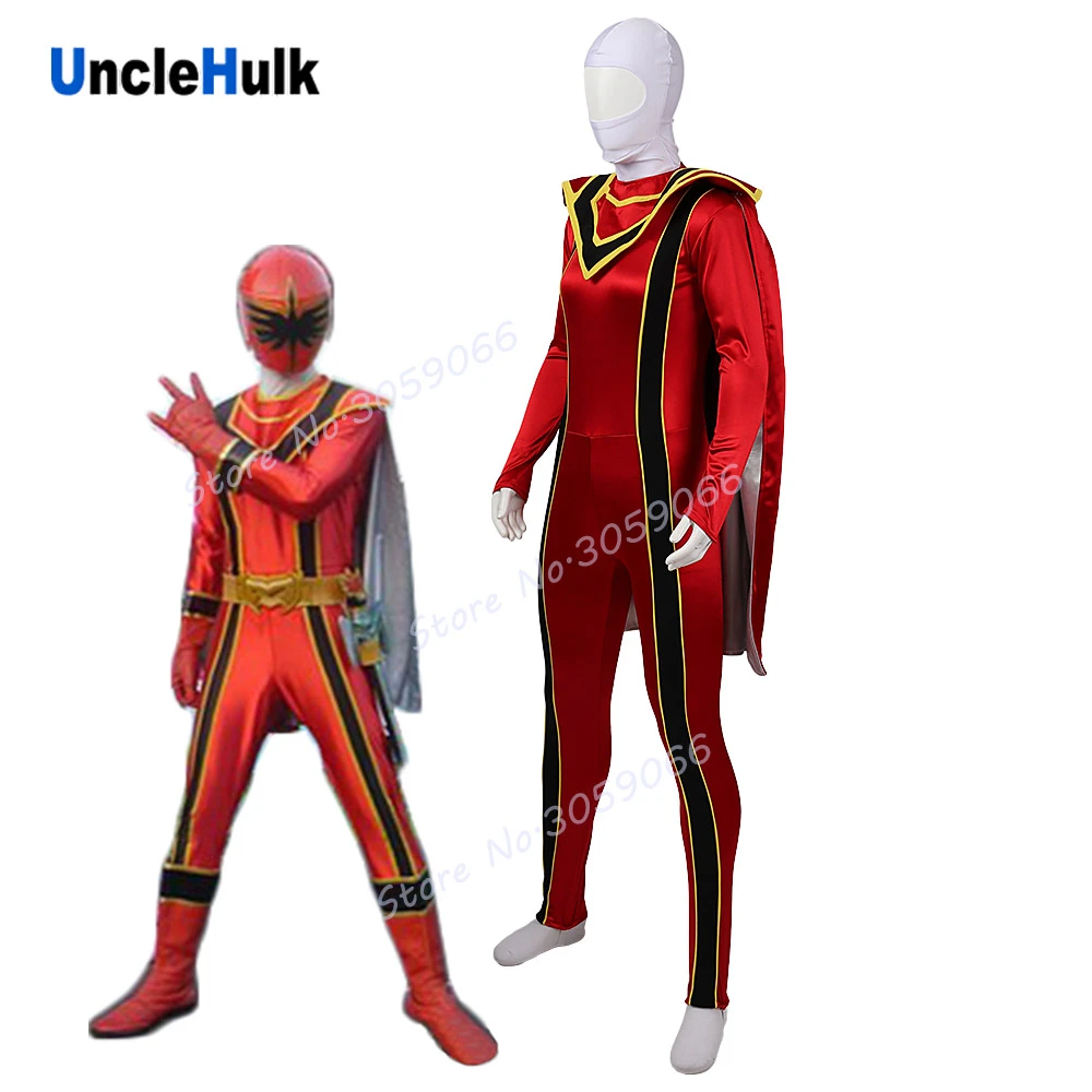 Mystic Force Red Magiranger Cosplay Costume - Including Cape And Gloves ...