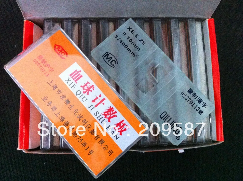 1Pcs/Lot Improved Neubauer Hemocytometer Hemacytometer Blood Cell ...