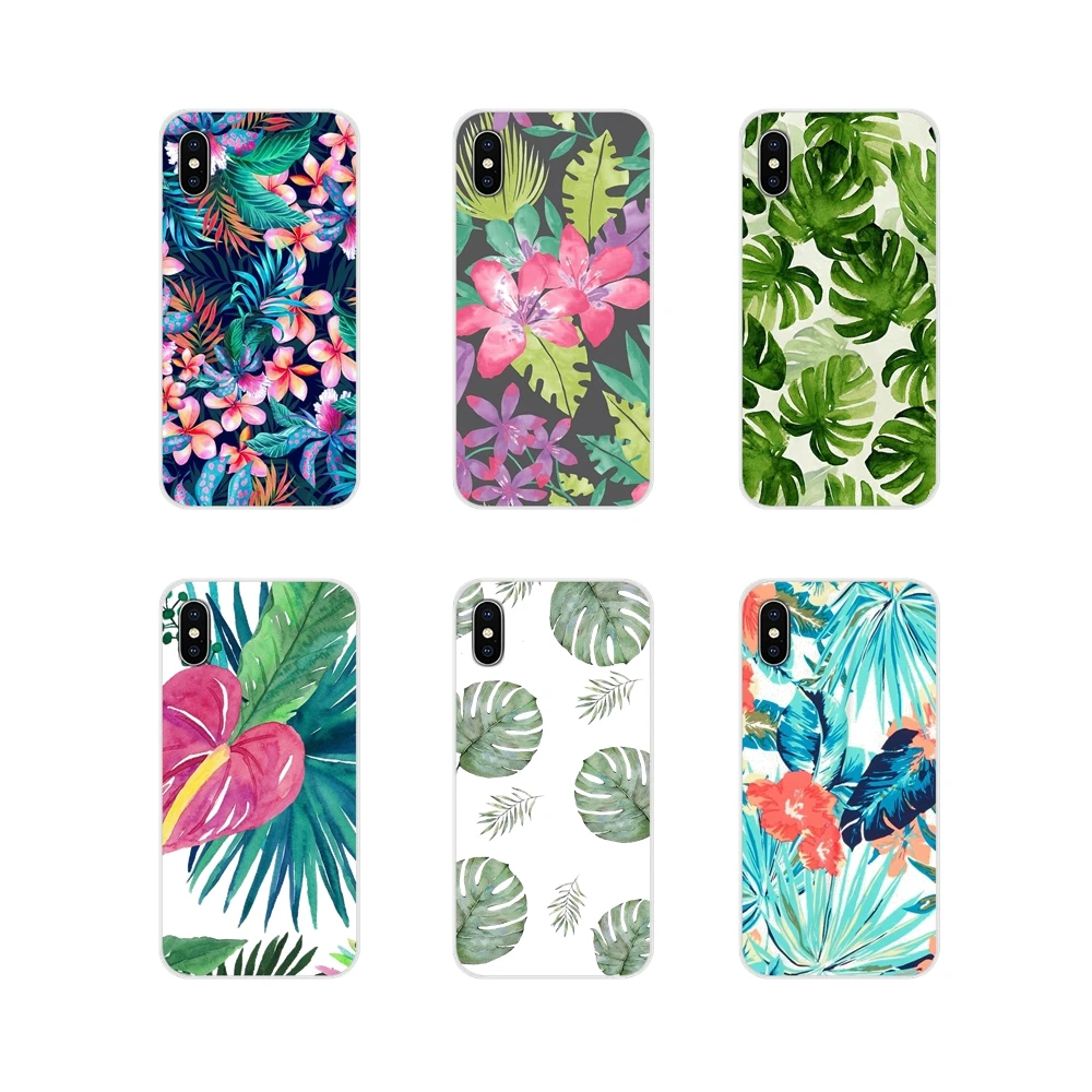 Accesorios para teléfono, fundas florales de primavera tropical para ...