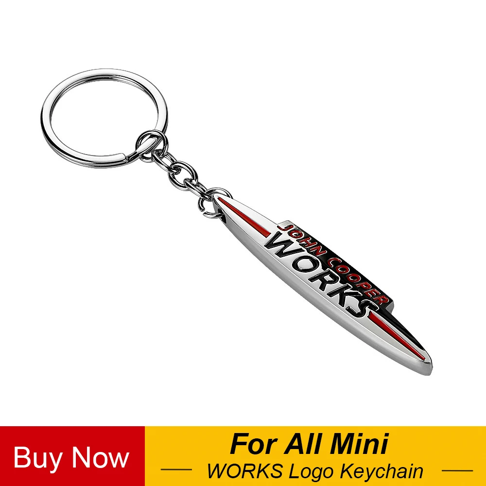 Metal John Cooper Works Logo Keyring Keychain Key Chain Ring For BMW ...
