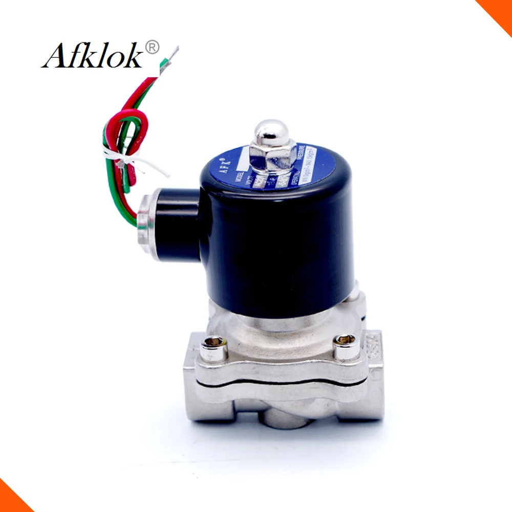 Válvula de cierre NPT de 3/4 pulgadas, solenoide normalmente cerrada de ...