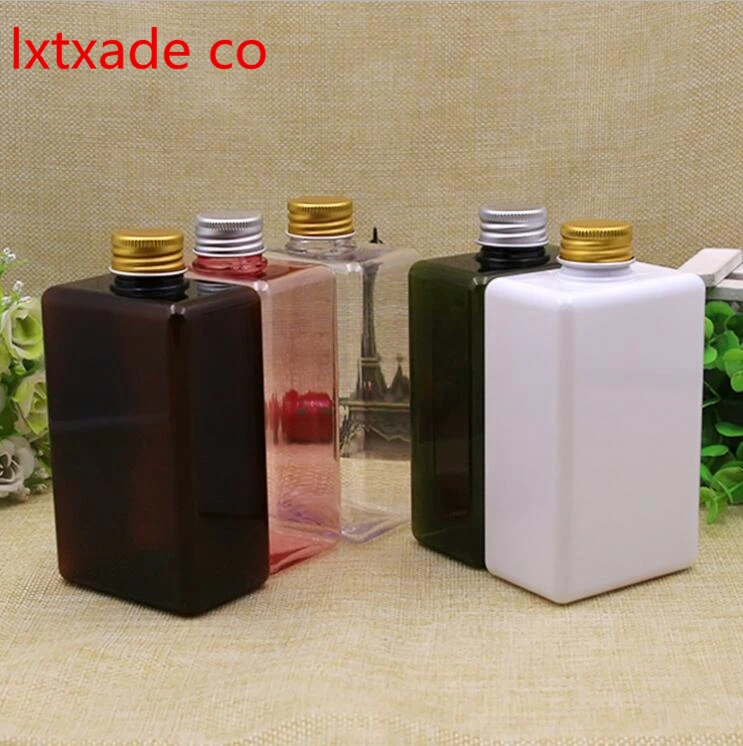 Free Shipping 300ml Empty Plastic Square Packaging Bottle New Style ...