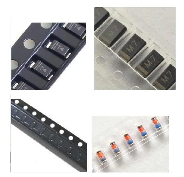 100PCS Diode 1N4001 M1 1N4005 M5 1N4007 M7 1N4004 M4 SR160 1N4148 ...