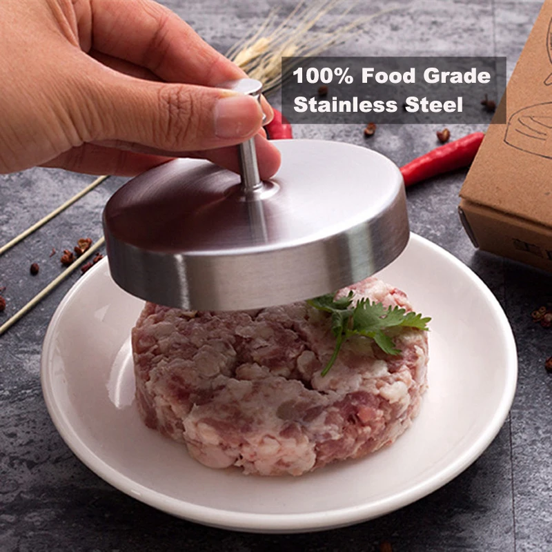 1 pcs Round Shape Hamburger Press Aluminum Alloy Hamburger Meat Beef ...