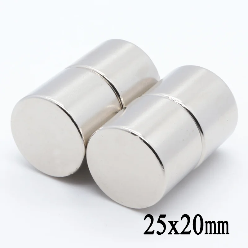 5pcs-25x20-mm-N35-Super-Strong-Powerful-Round-Cylinder-Magnets-Rare ...