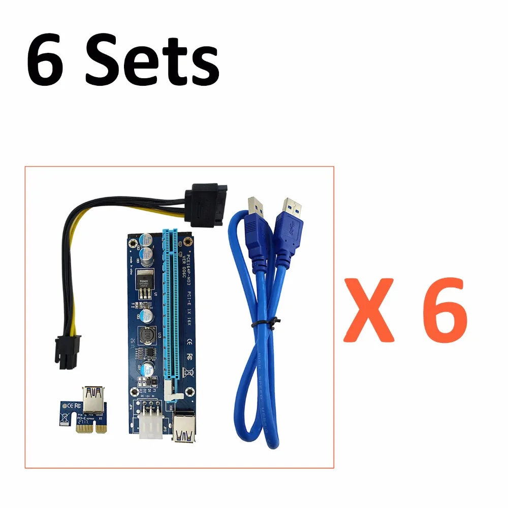 2 ydream azul 60 cm extensor pci e tarjeta PCI Express Riser 1x a 16x ...