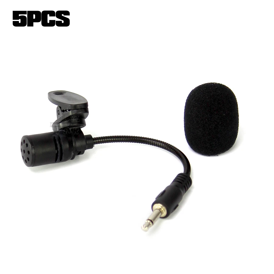 5PCS Mini 3.5 mm Jack Tie Lapel Mic Collar Clip Lavalier Microphone For ...