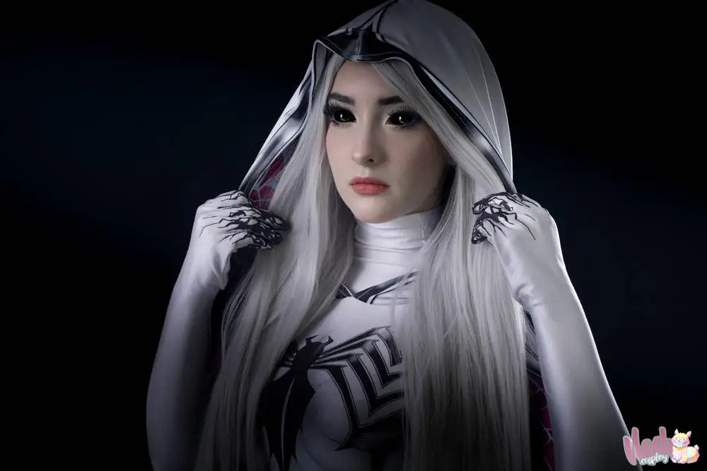 Anti-Gwenom Costume 3D Print Gwen Stacy Venom Gwen Costume White Anti ...