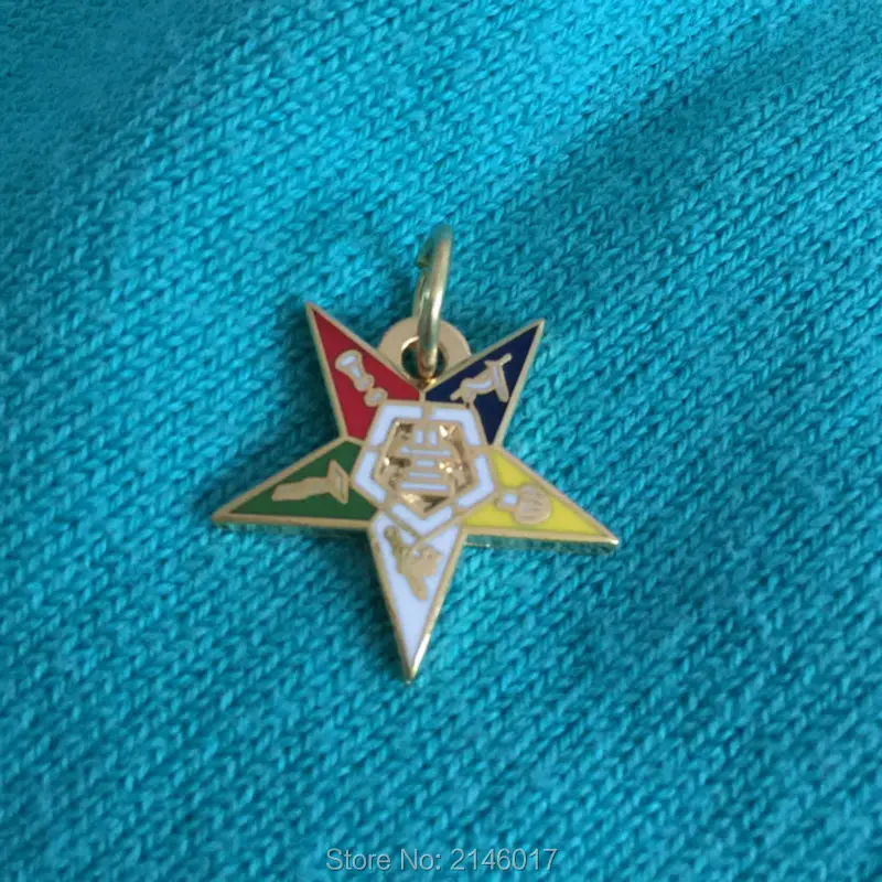 100pcs Custom Masonic Pendant OES Charms Freemasonry Enamel Metal Craft ...