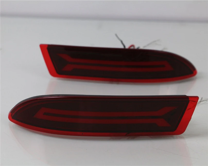 Car Flashing LED Rear Bumper tail light Brake Lights daytime running ...