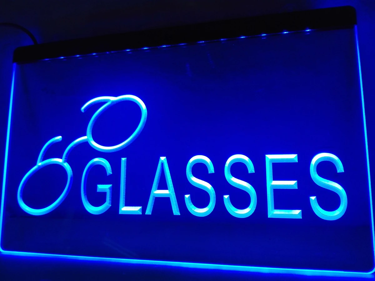 LB402 Glasses Optical Eye Care NR LED Neon Light Sign home decor crafts ...